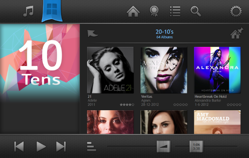 Jukebox style music software|AlbumPlayer